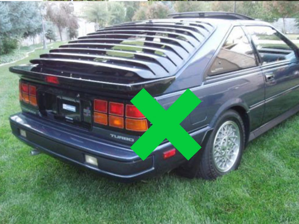 S12 Fastback OEM Rear Window Louver | RestoMod 忍者