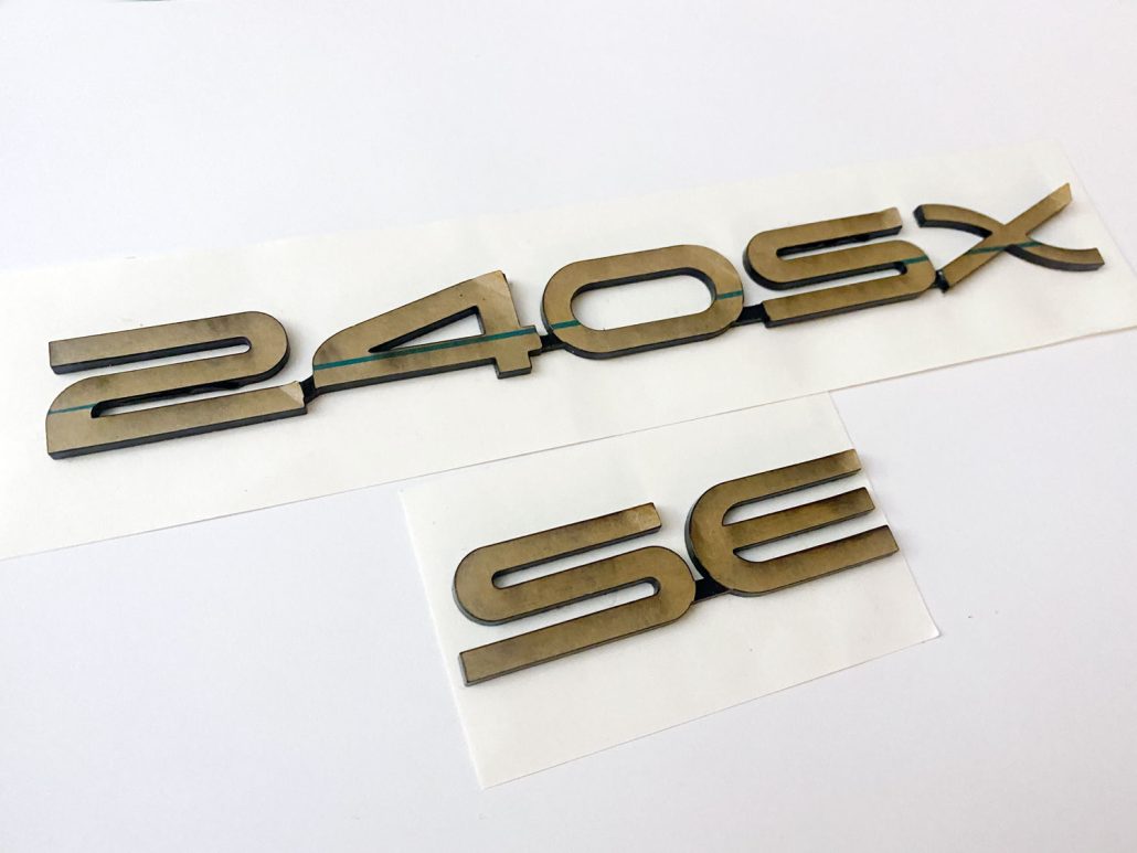 95-97 240SX Rear Emblems Black | RestoMod 忍者